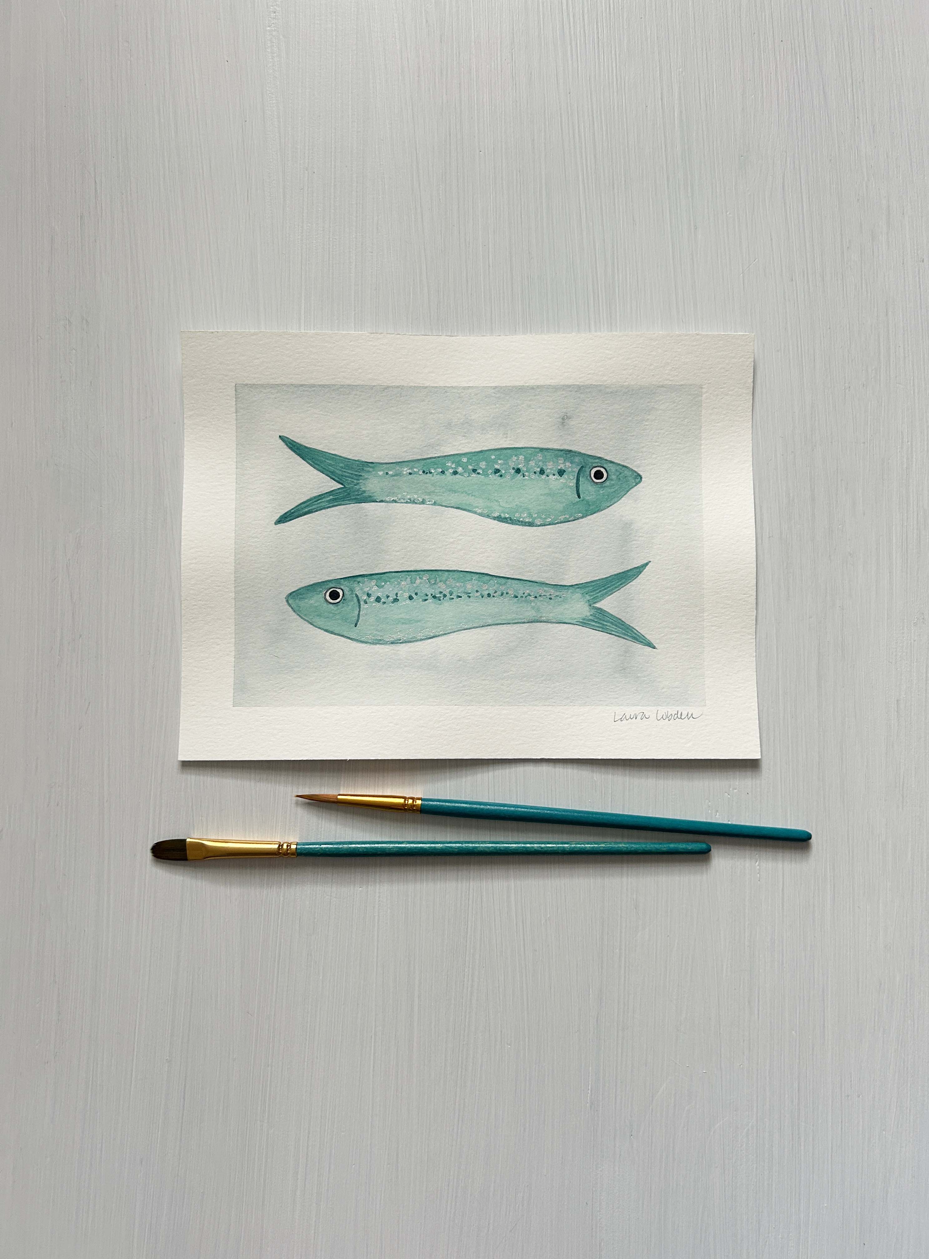 Fish Duo - Original – Printed Hues